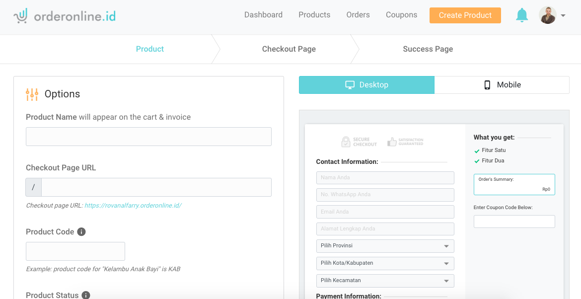 Membuat Produk | Help Center